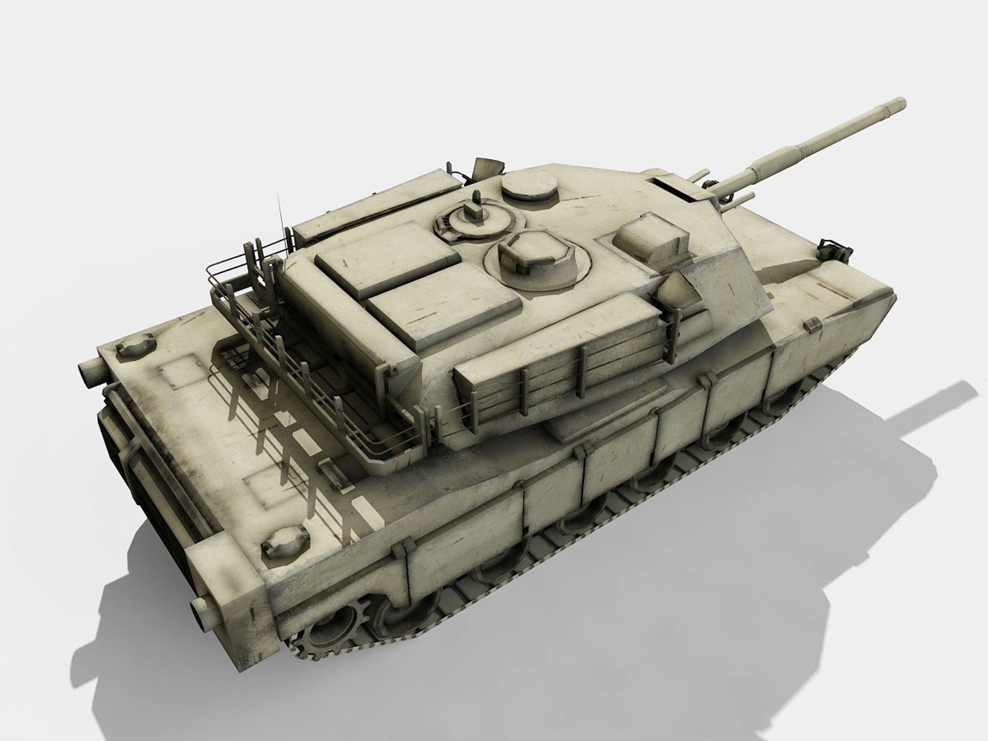 Abrams Tank Fbx
