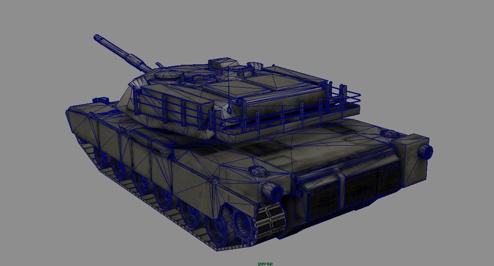 Abrams Tank Fbx