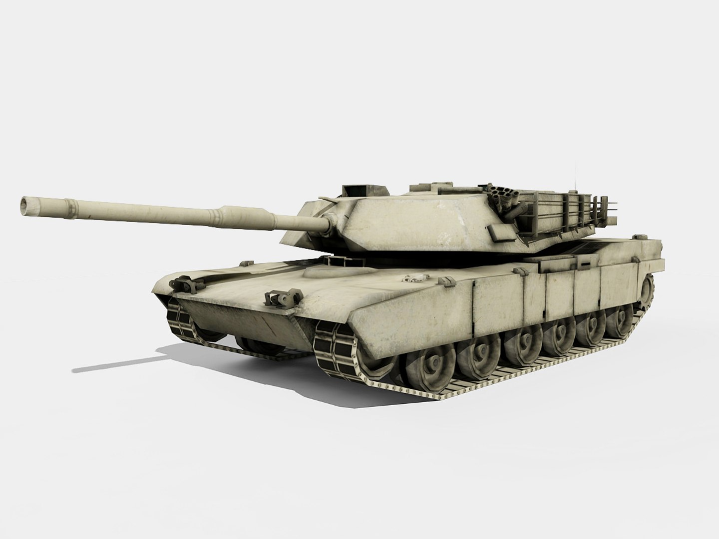 Abrams Tank Fbx