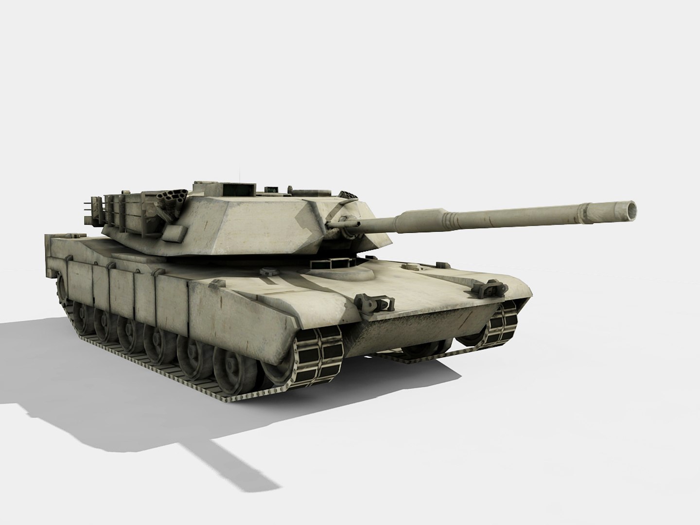 Abrams Tank Fbx