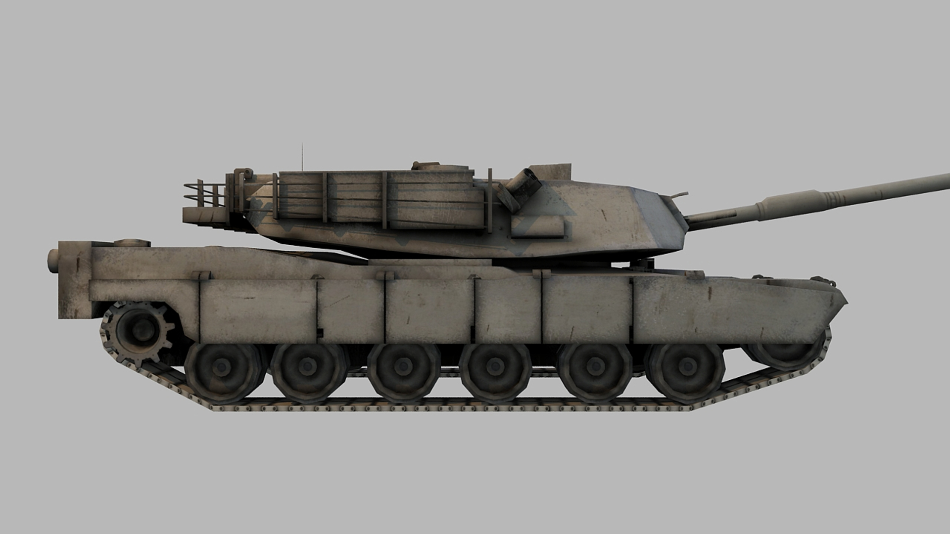 Abrams Tank Fbx