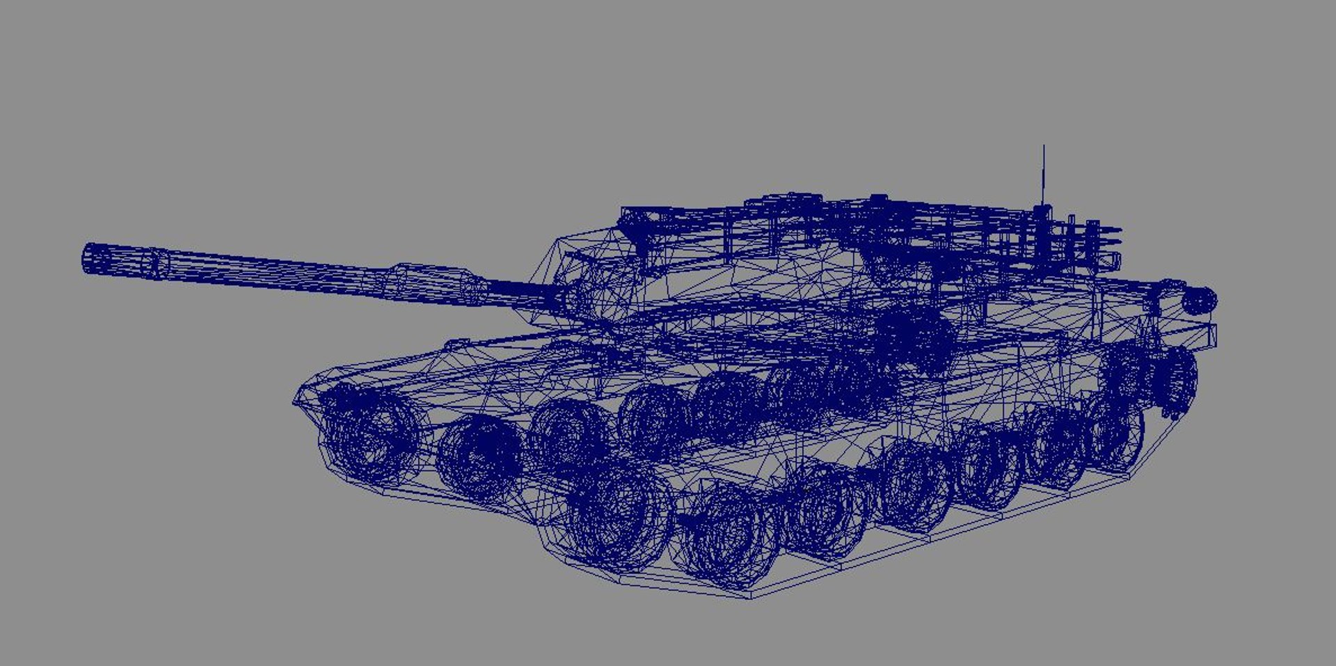 Abrams Tank Fbx