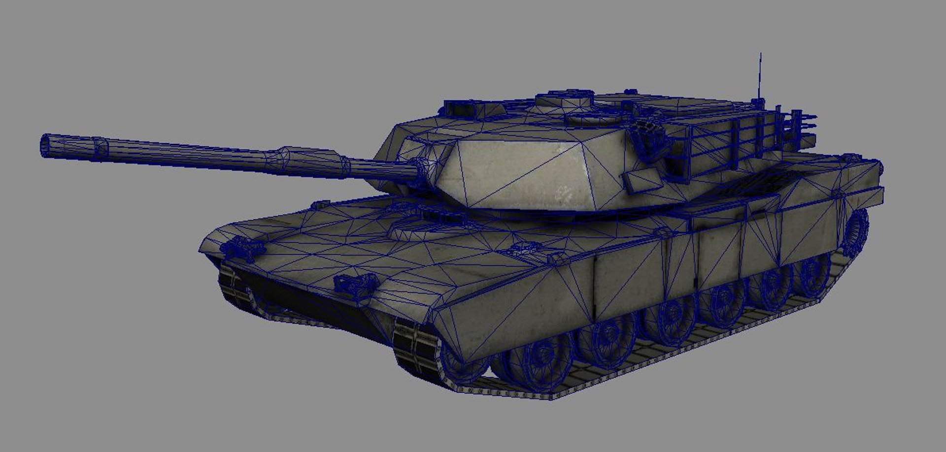 Abrams Tank Fbx