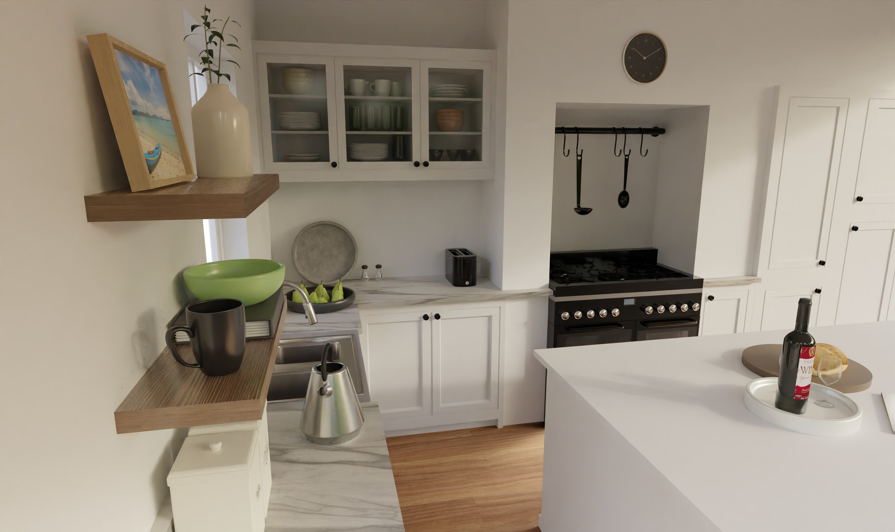 3D Model Kitchen Interior 3D Model - TurboSquid 2297668