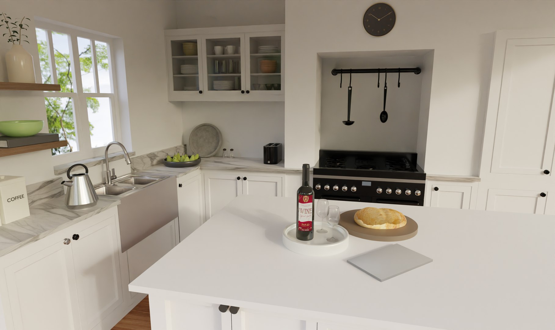 3D Model Kitchen Interior 3D Model - TurboSquid 2297668