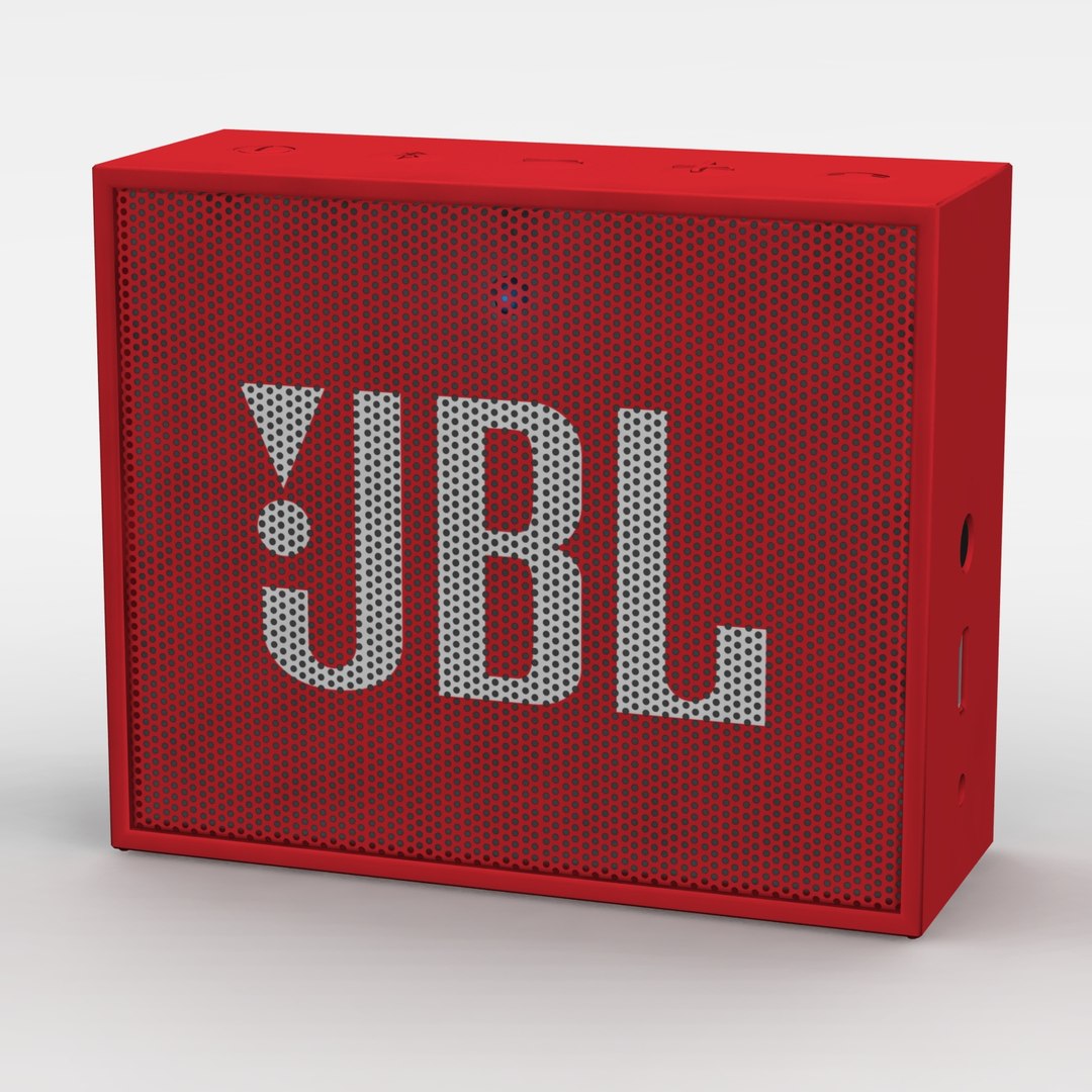 3d Model Jbl Red Bluetooth Portable