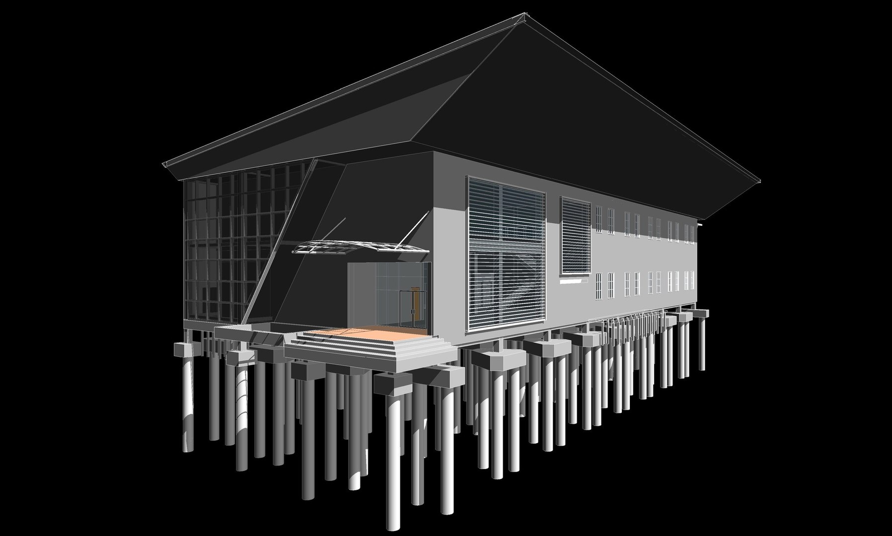 Building In REVIT(2) 3D Model - TurboSquid 2389801
