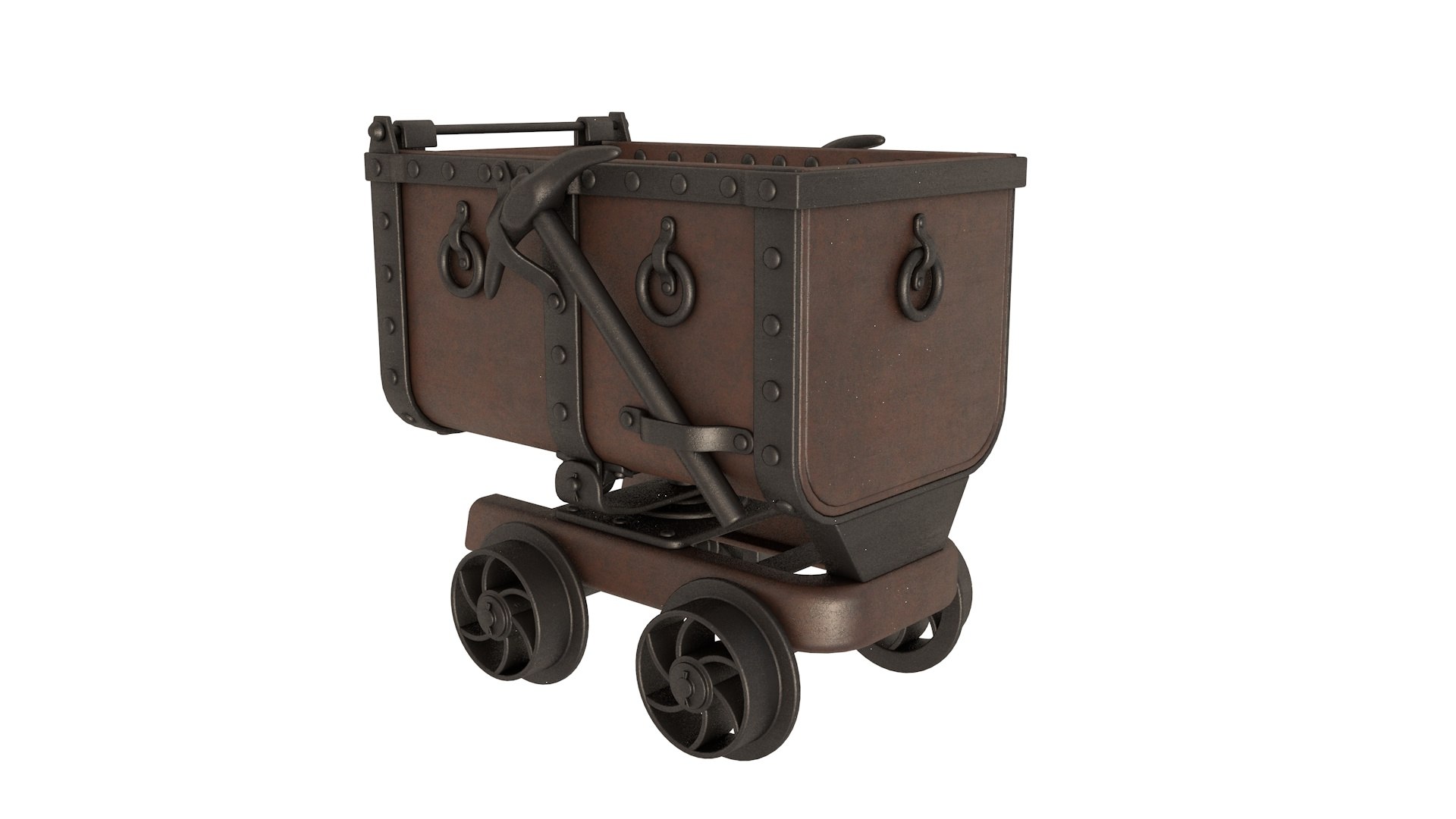 3D Mine Cart Model - TurboSquid 1992718