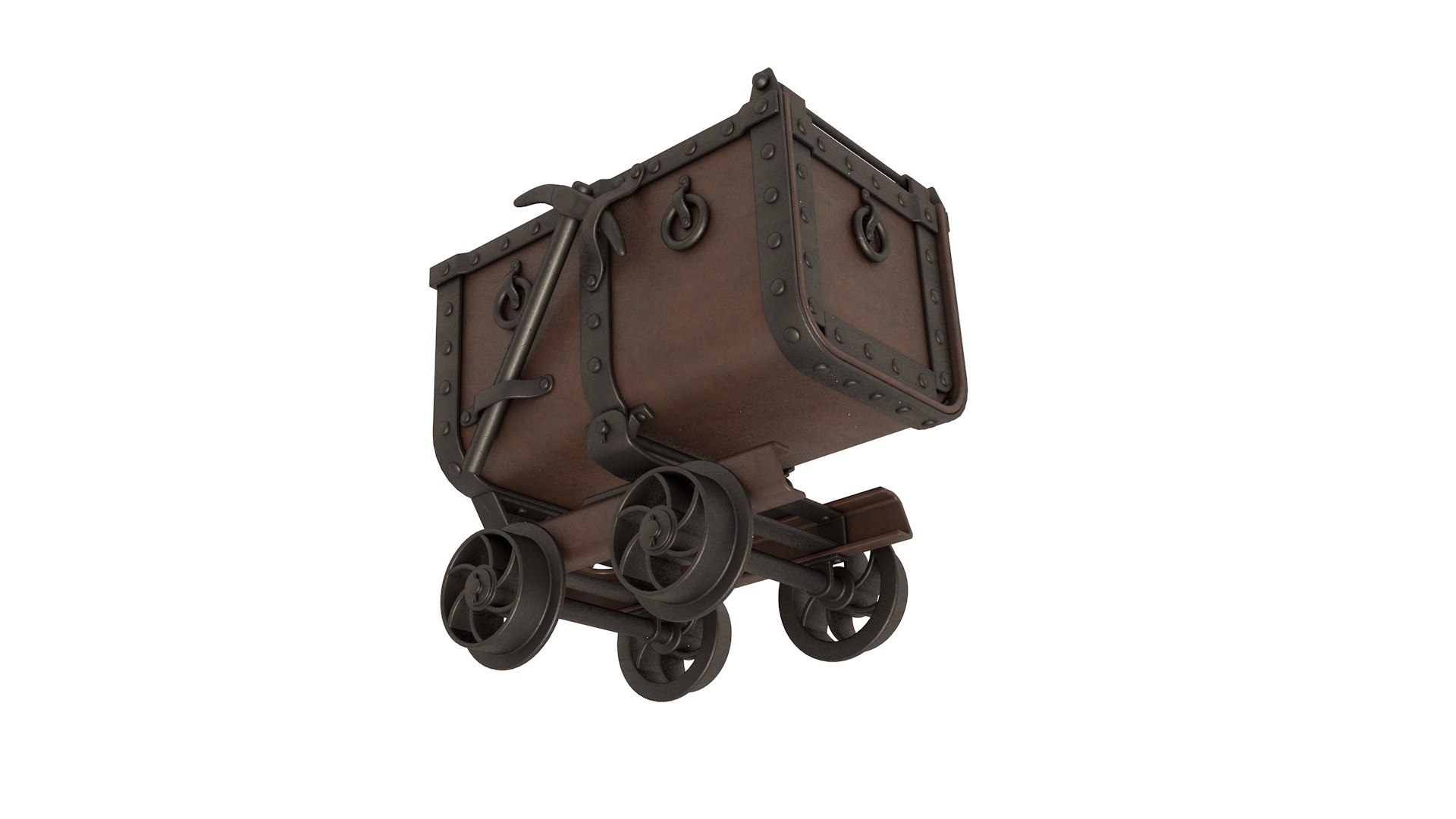 3D Mine Cart Model - TurboSquid 1992718