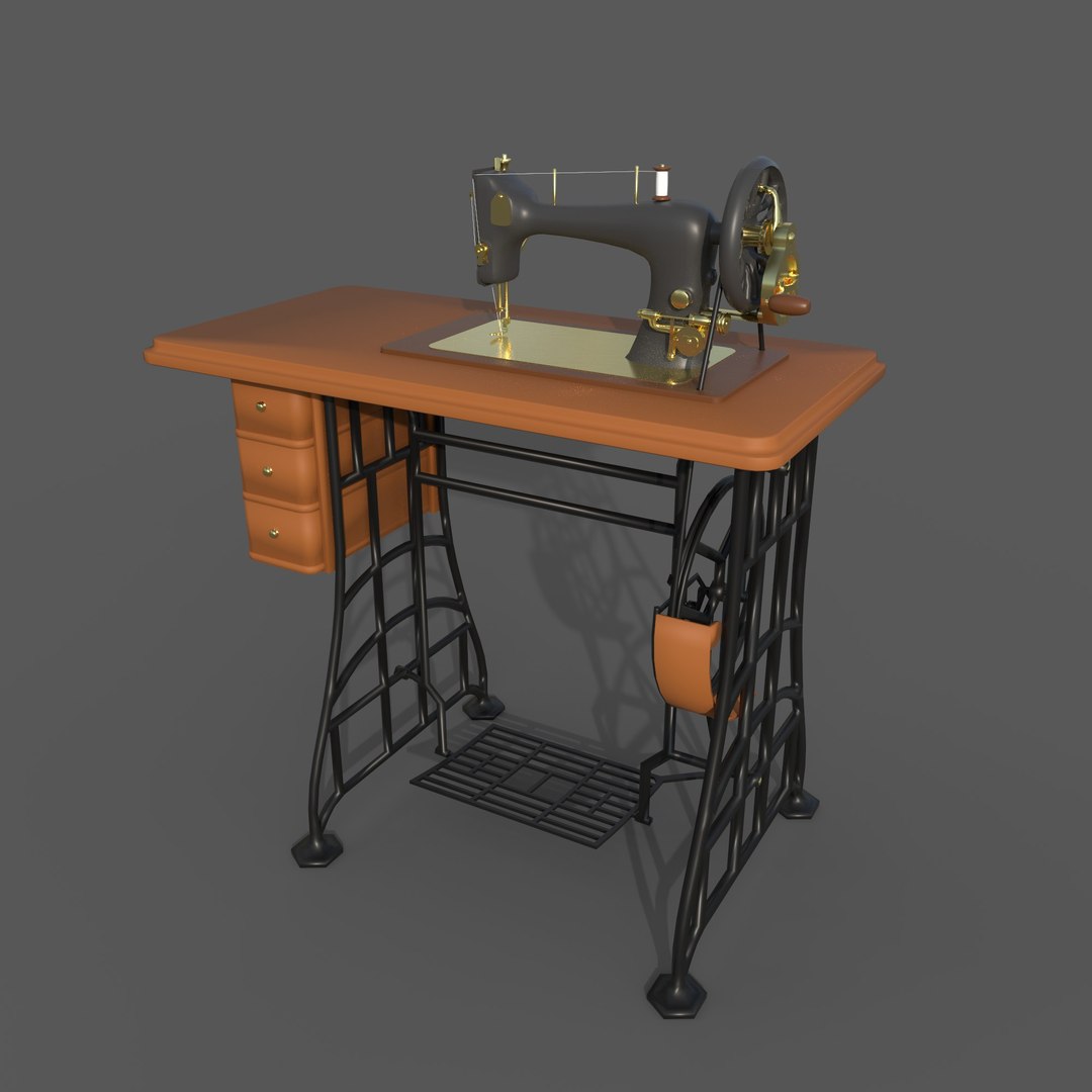 Sewing Machine 3D Model - TurboSquid 2252812