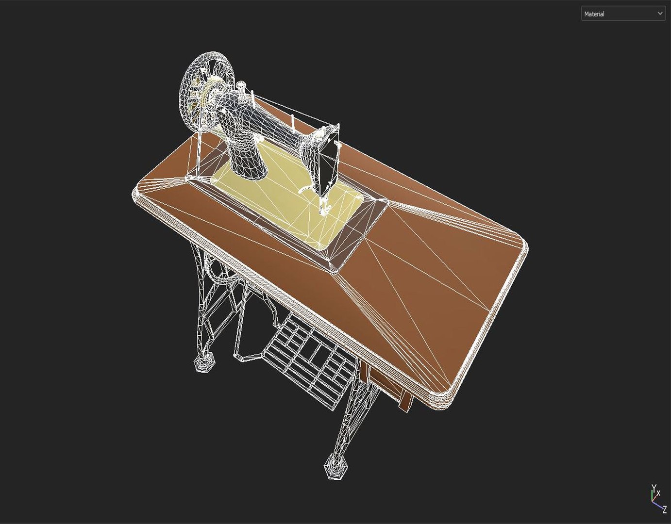 Sewing Machine 3D Model - TurboSquid 2252812