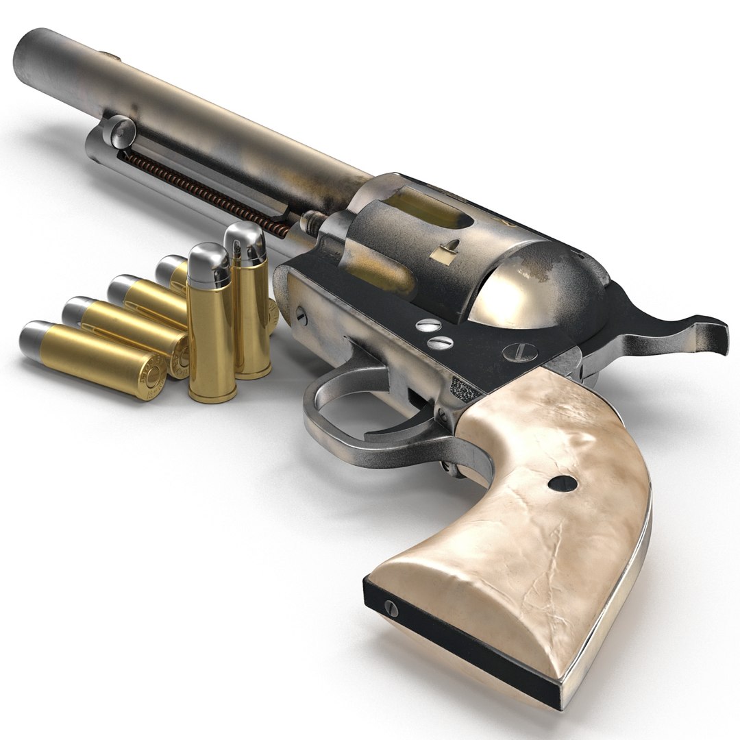 Revolver Modeled Realistic Obj