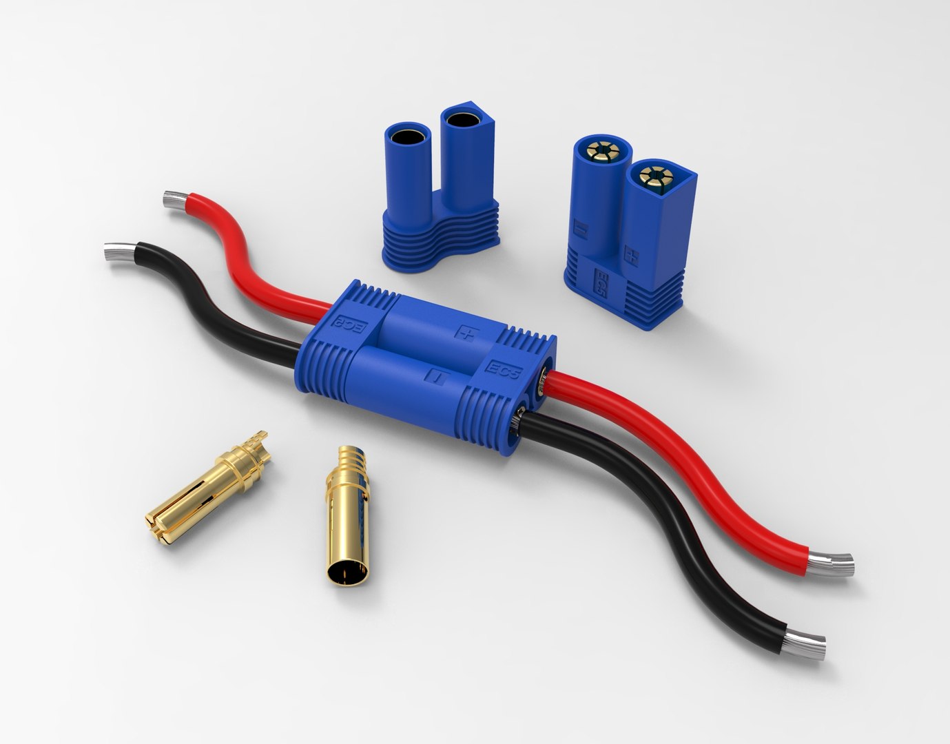 3D EC5 Connector Pair Model - TurboSquid 1828662