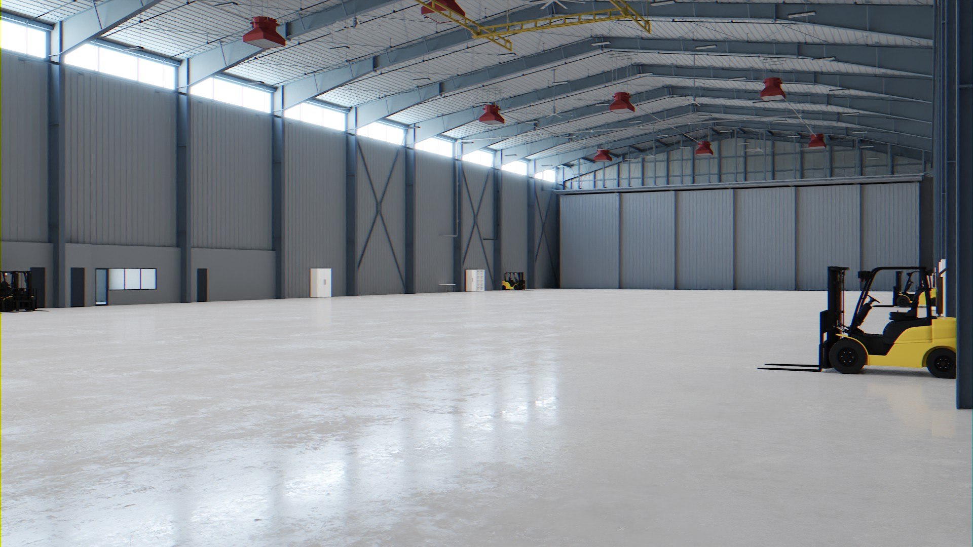 Interior Hangar 3D Model - TurboSquid 1676206