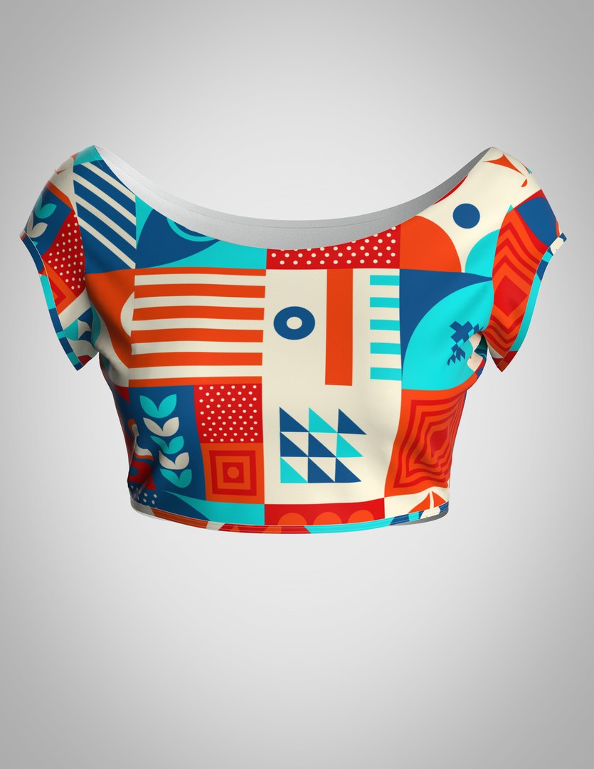 Crop Top 3D Model - TurboSquid 2009676