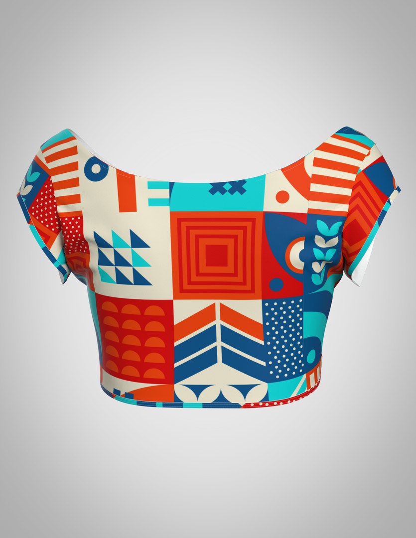 Crop Top 3D Model - TurboSquid 2009676