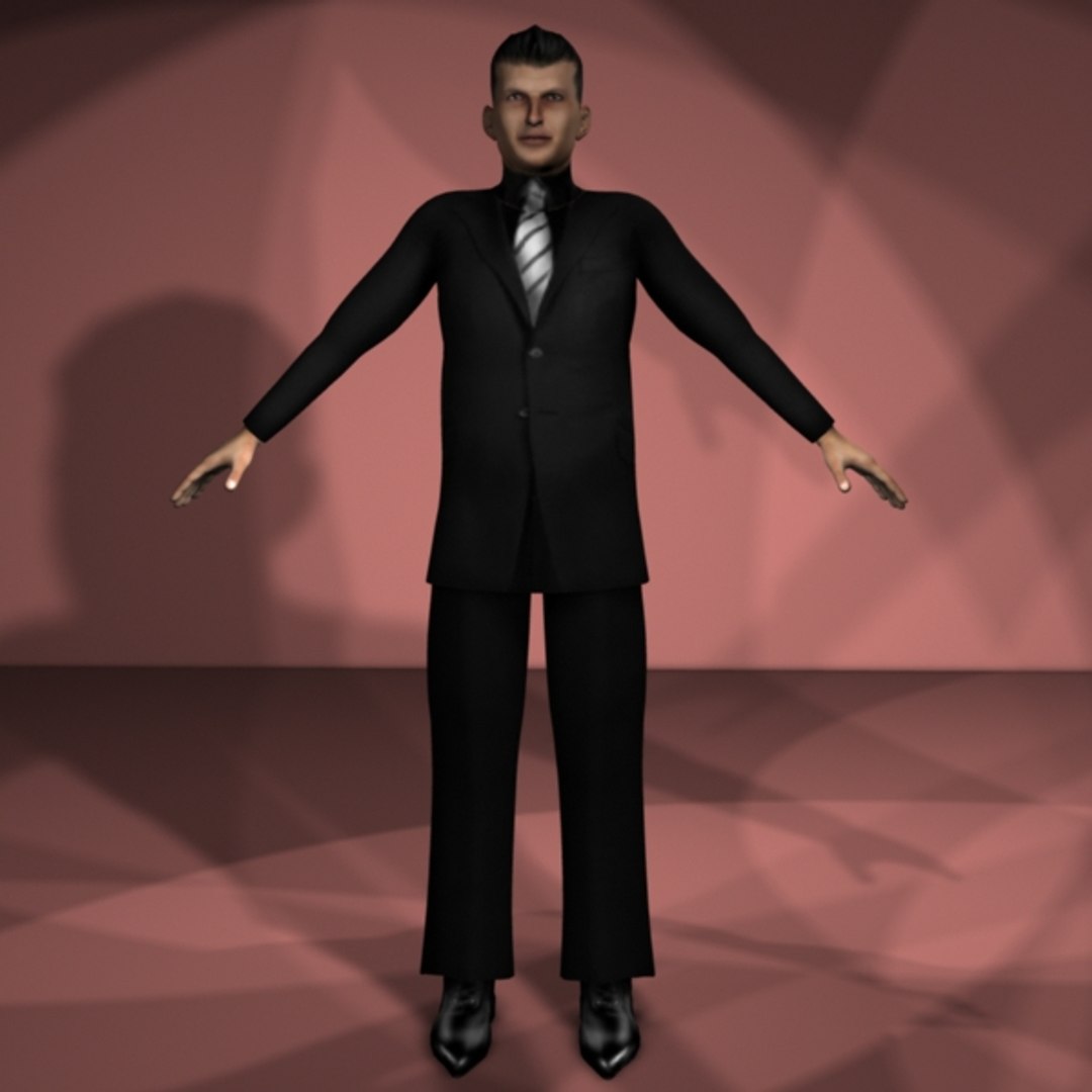 Mafia Male Man 3d Model