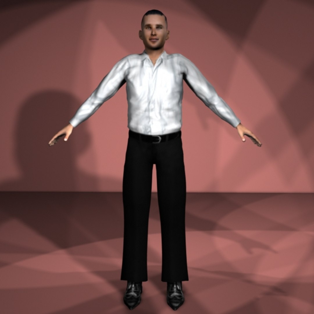 mafia male man 3d model