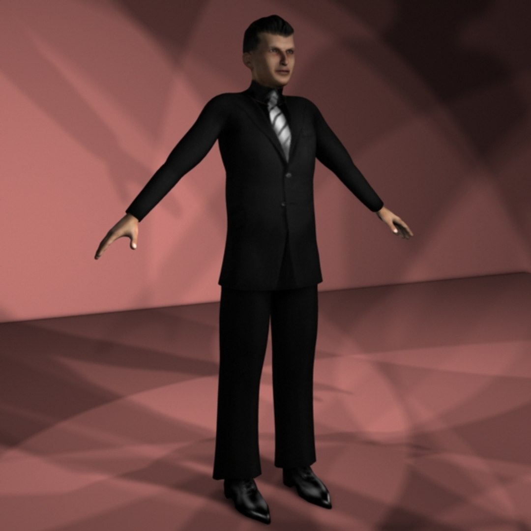 Mafia Male Man 3d Model