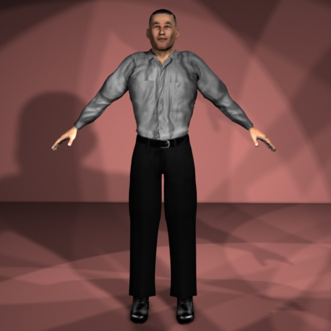 mafia male man 3d model
