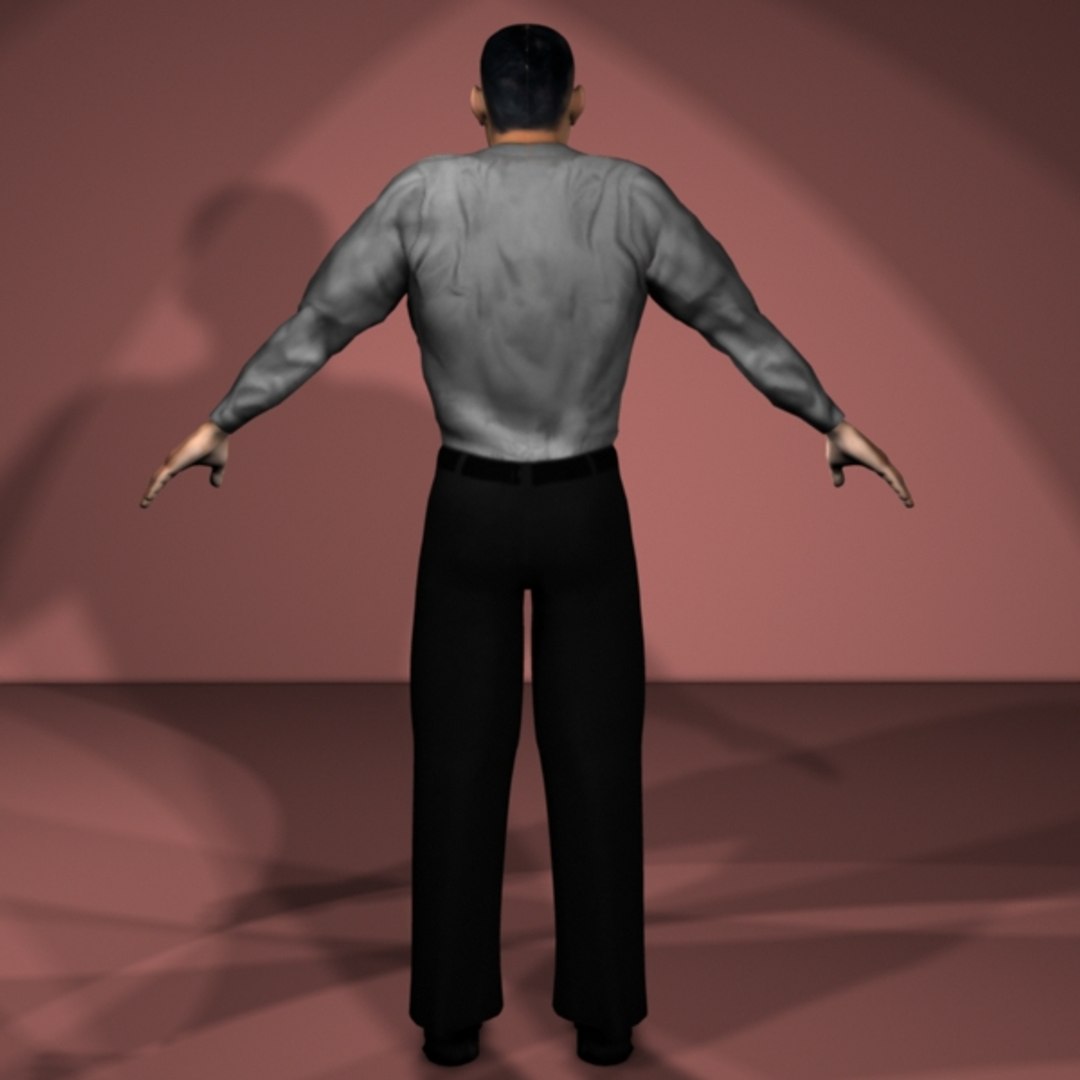 mafia male man 3d model