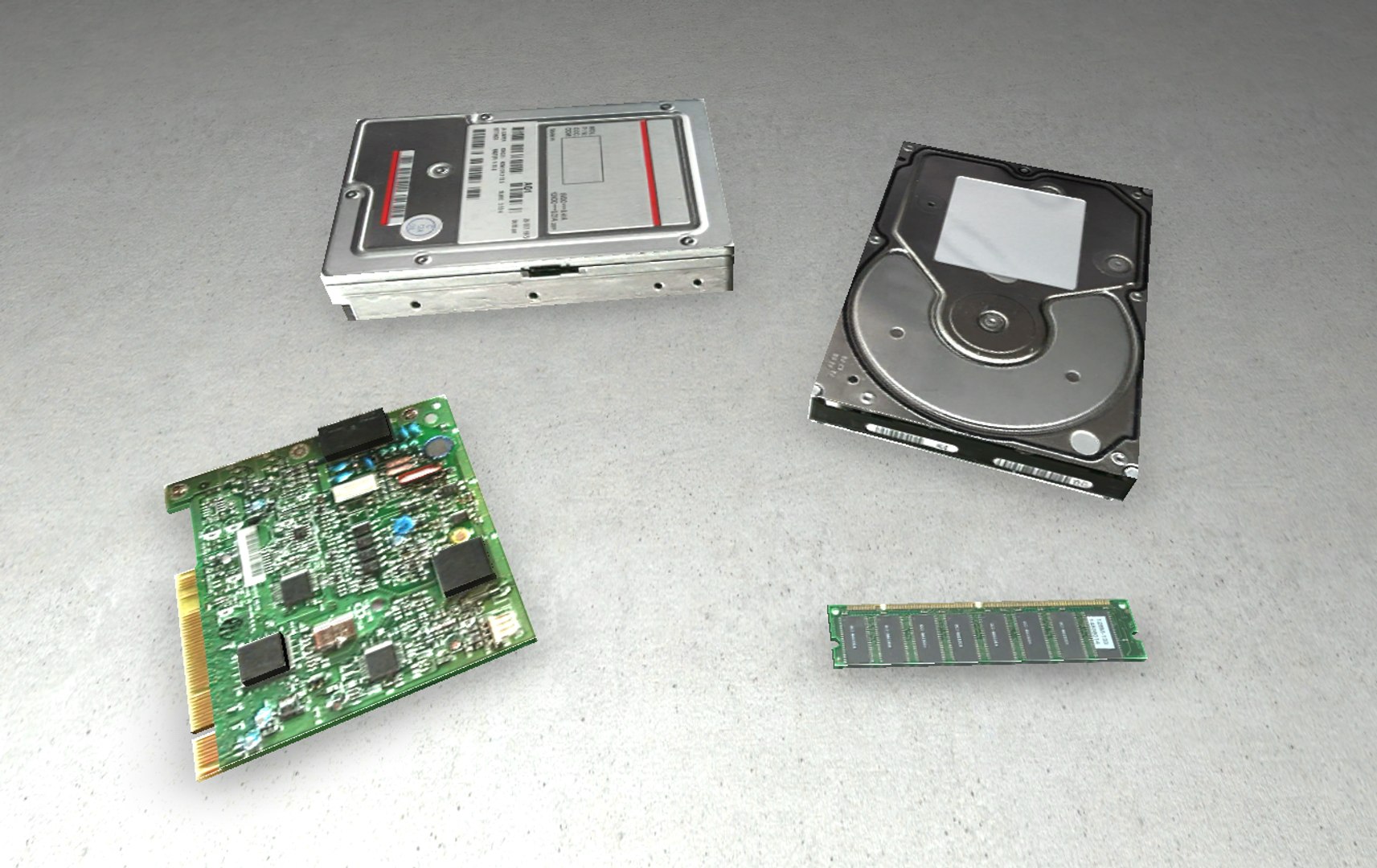 3d Computer Parts