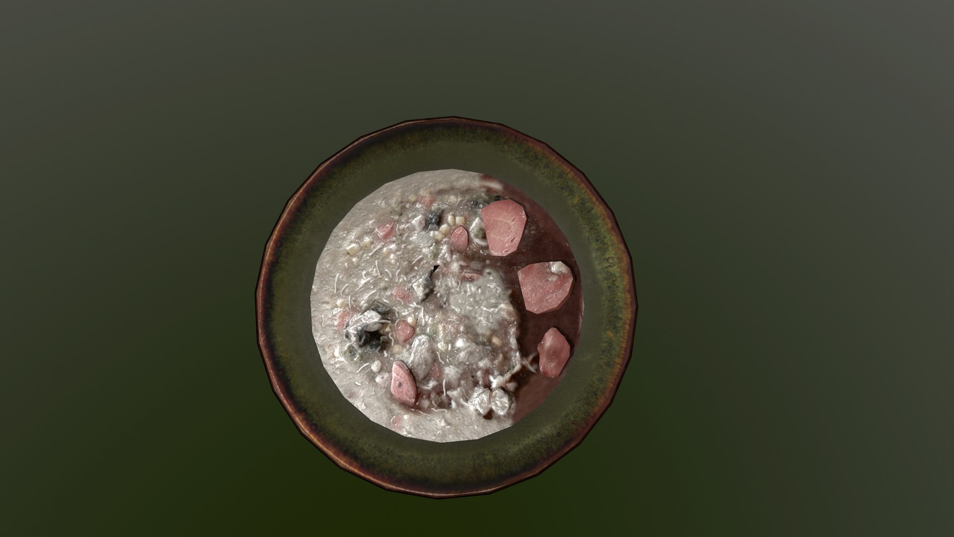 3D Old Plate Spoiled Soup Model - TurboSquid 1508869