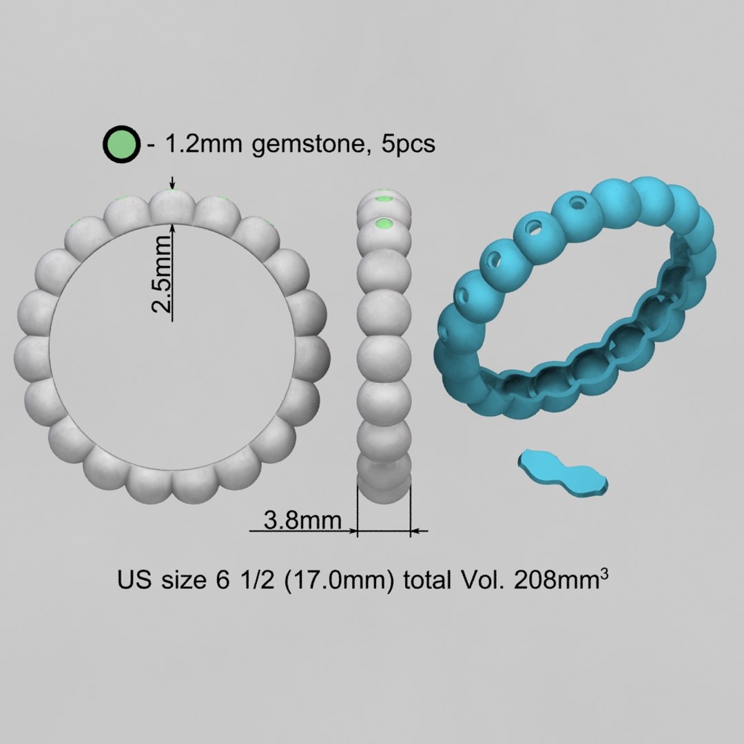 Printing ring 3D model - TurboSquid 1534777