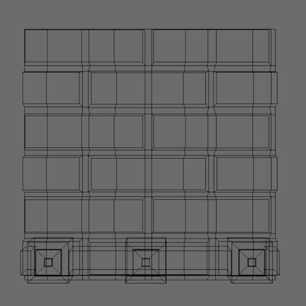 3d modular wall model