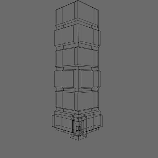 3d modular wall model