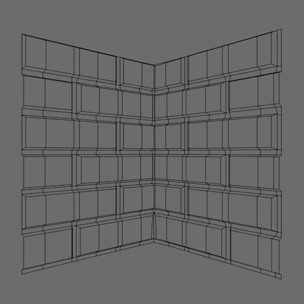 3d modular wall model