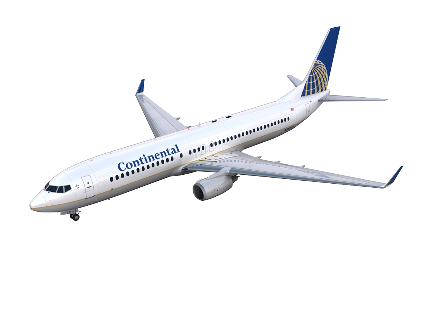 3d Aircraft Continental Model