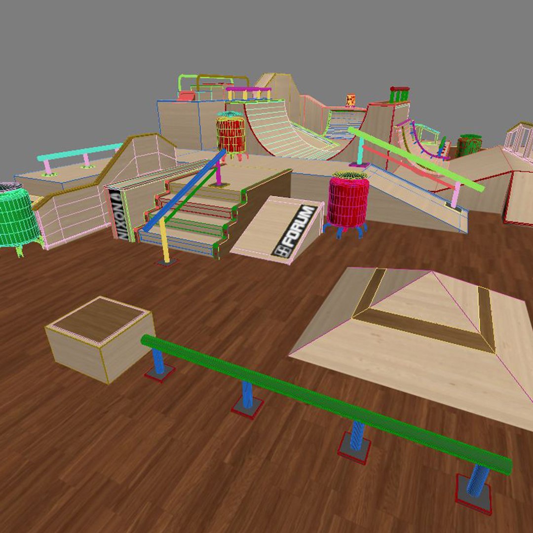 3d model skate park