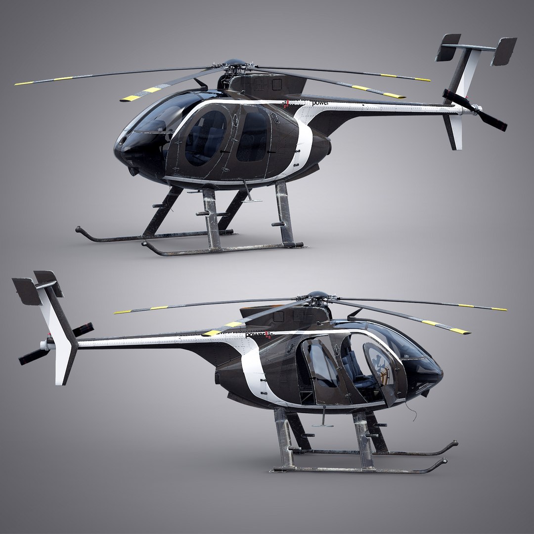 Md Helicopter 3d Model