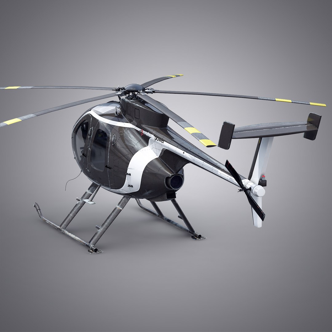 Md Helicopter 3d Model