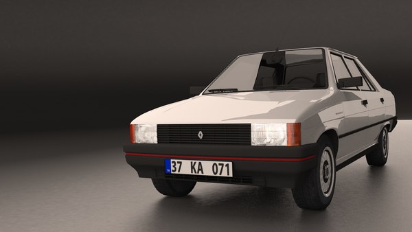 3d model of 1992 renault 9