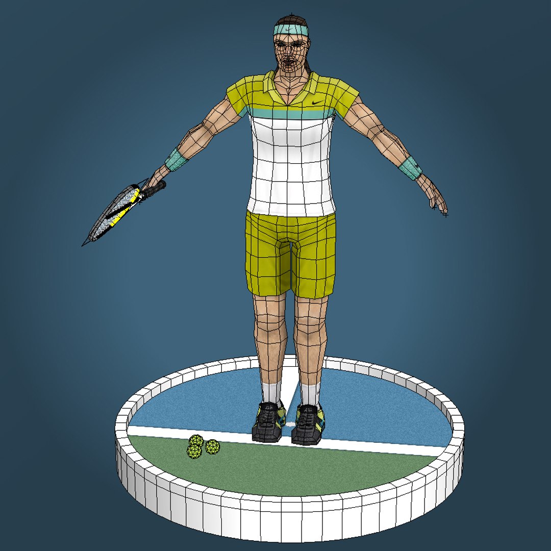 3d Model Tennis Player