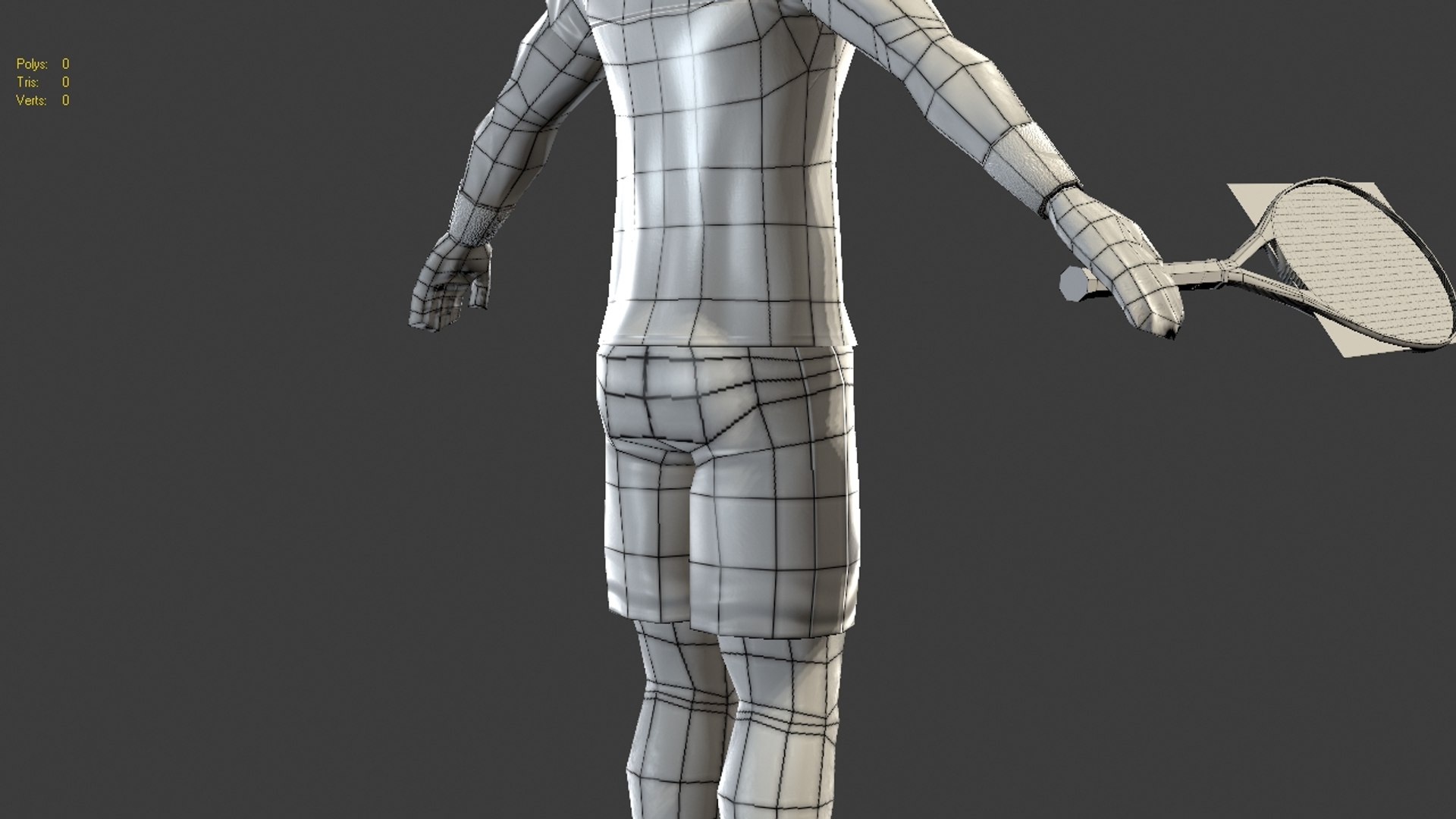 3d Model Tennis Player