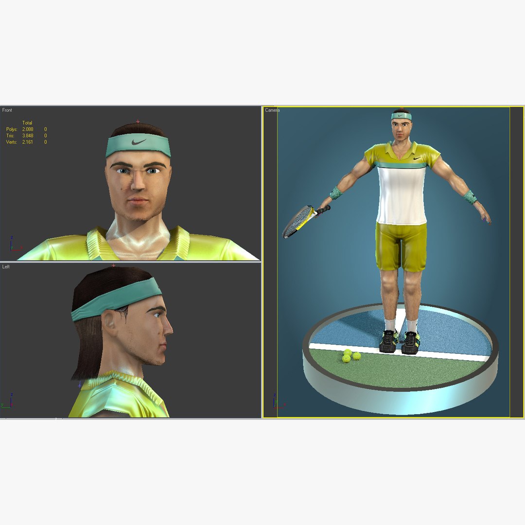 3d Model Tennis Player