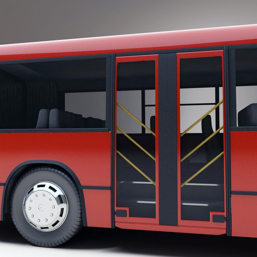 articulated bus mercedes benz 3d model