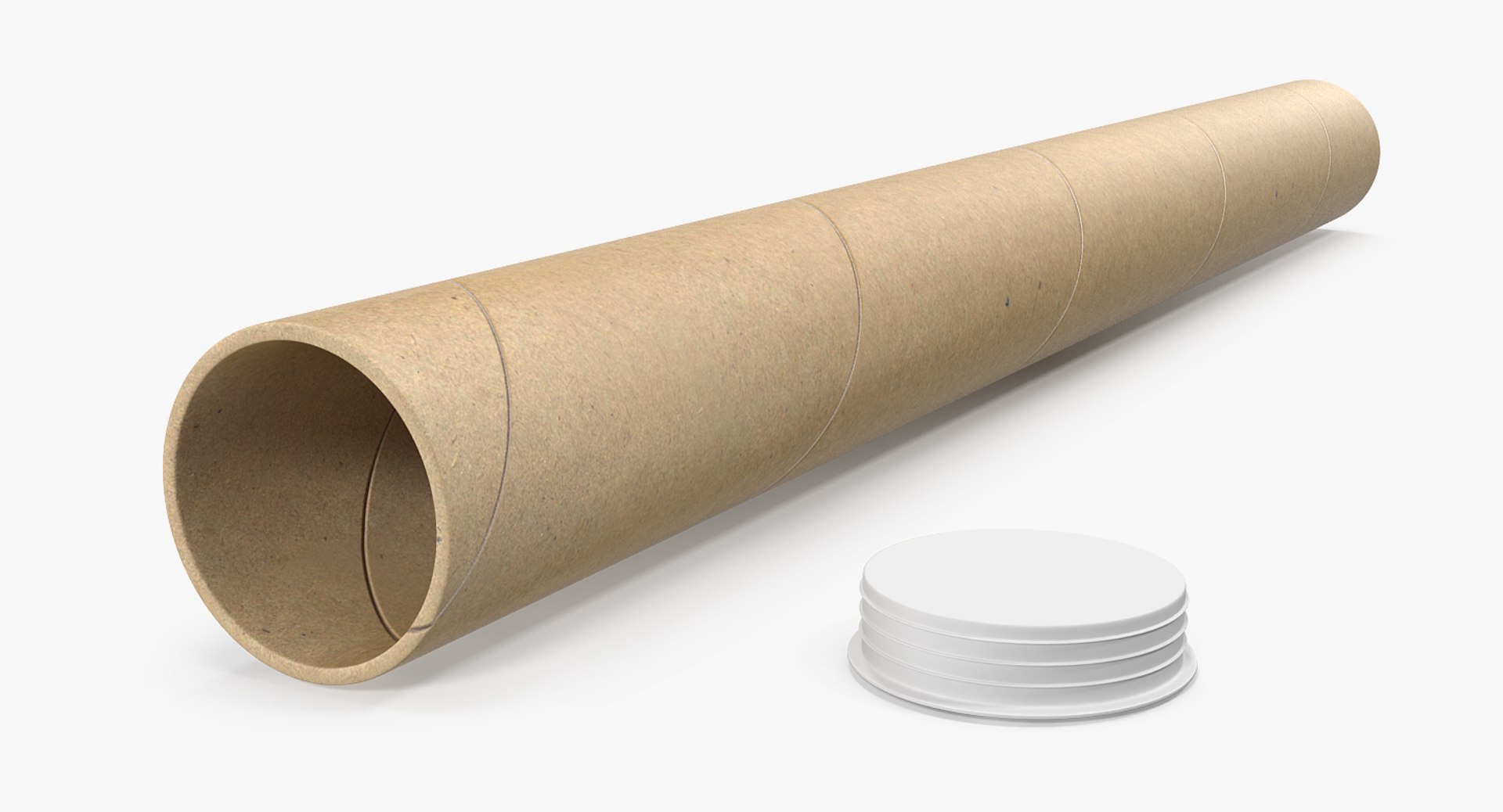 Cardboard Tube Model - TurboSquid 1283809