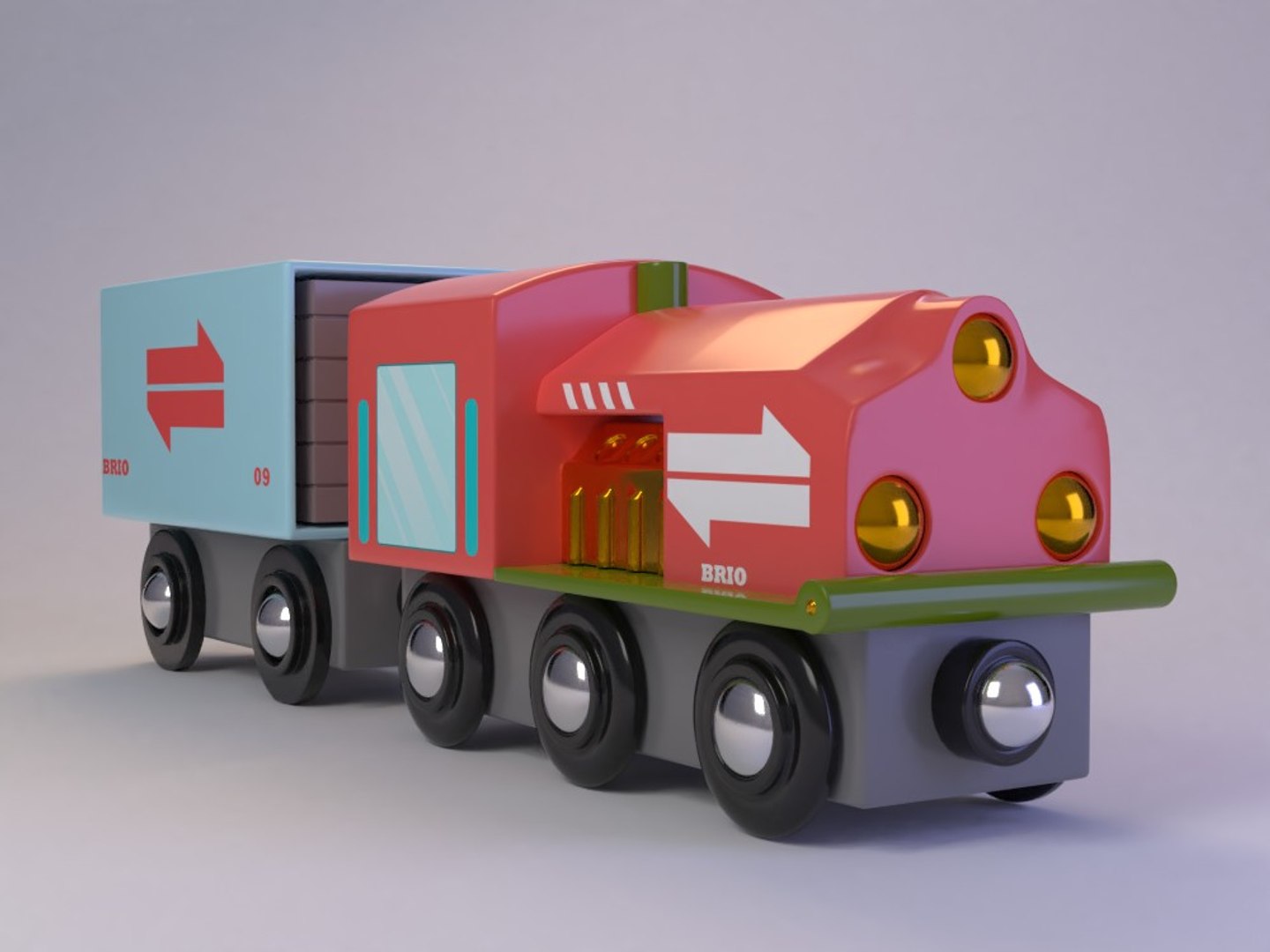 Brio toy train 3D - TurboSquid 1542682