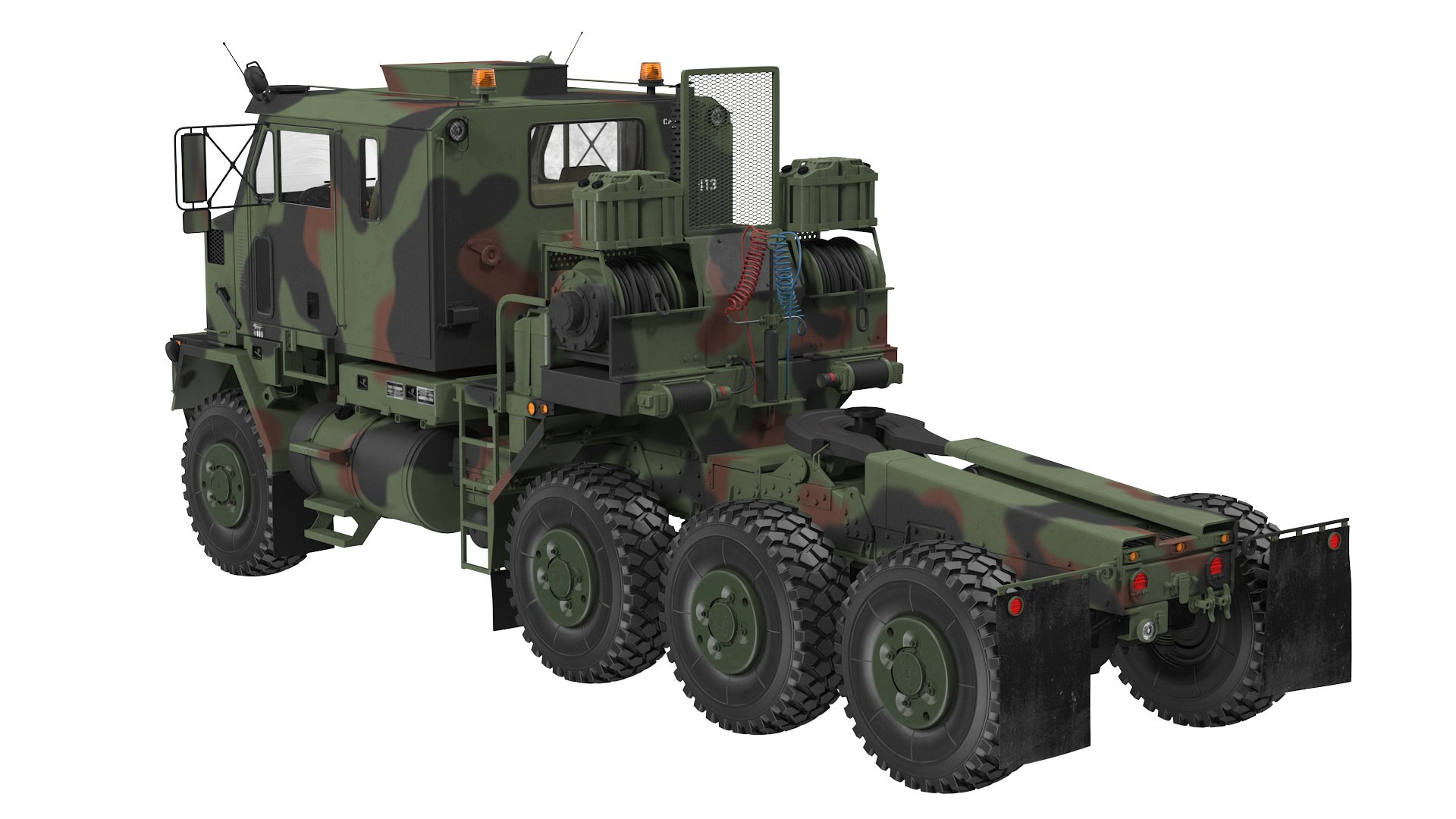 3D oshkosh m1070 tank transporter - TurboSquid 1440353