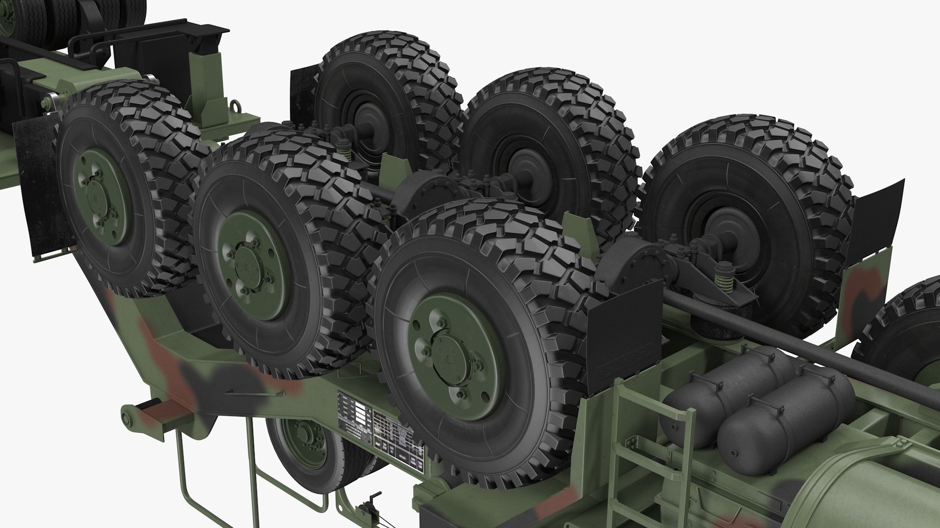 3D oshkosh m1070 tank transporter - TurboSquid 1440353