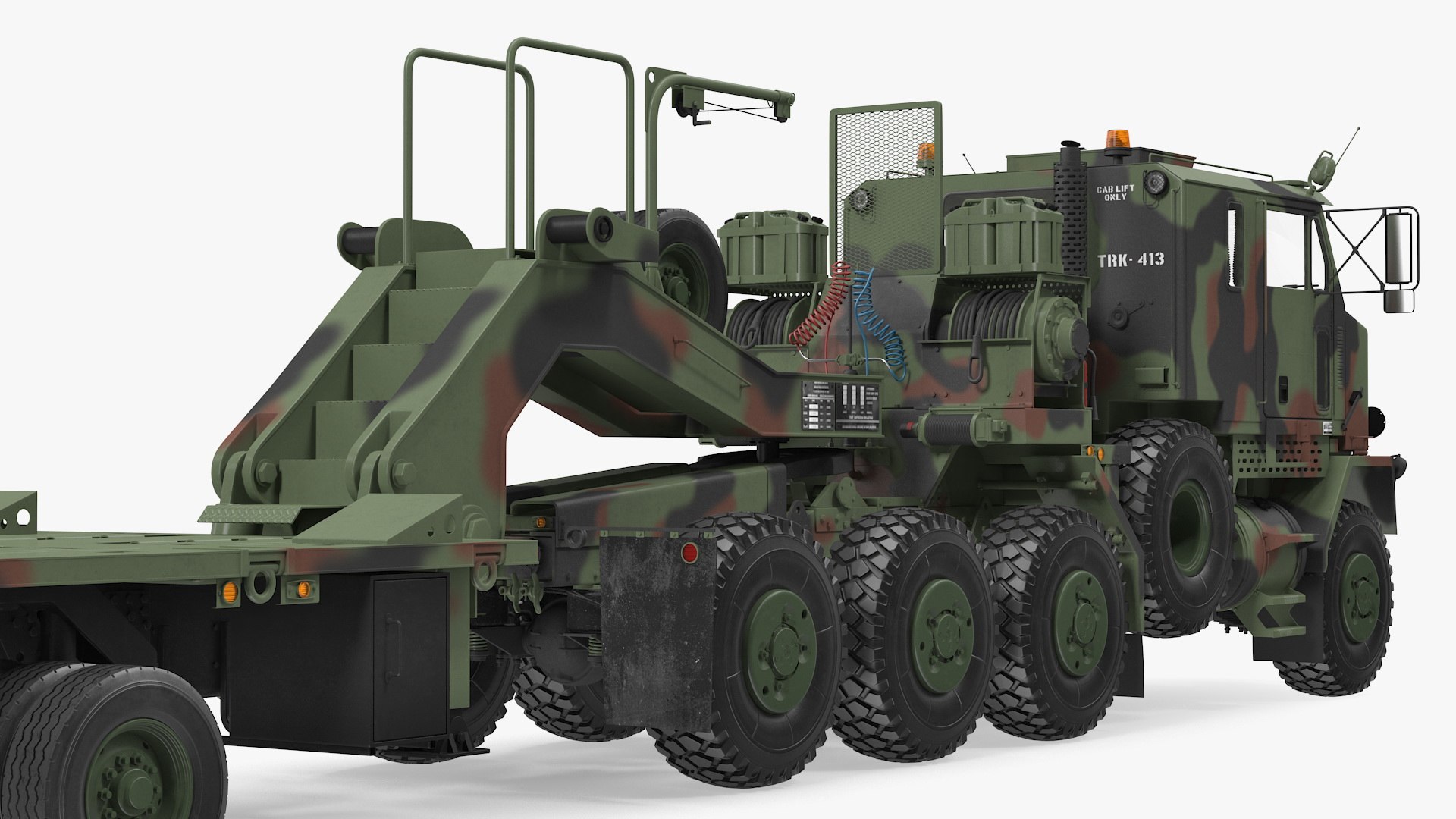 3D oshkosh m1070 tank transporter - TurboSquid 1440353