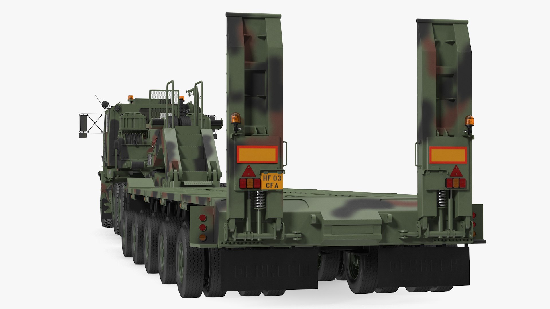 3D oshkosh m1070 tank transporter - TurboSquid 1440353