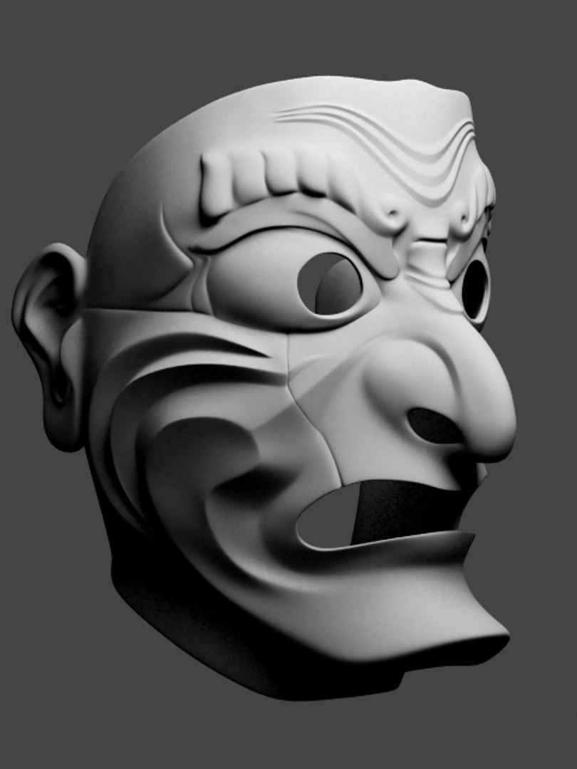 Japanese Mask 3d Max