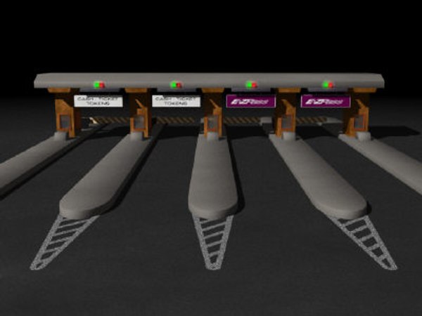 3d toll booth tollbooth model