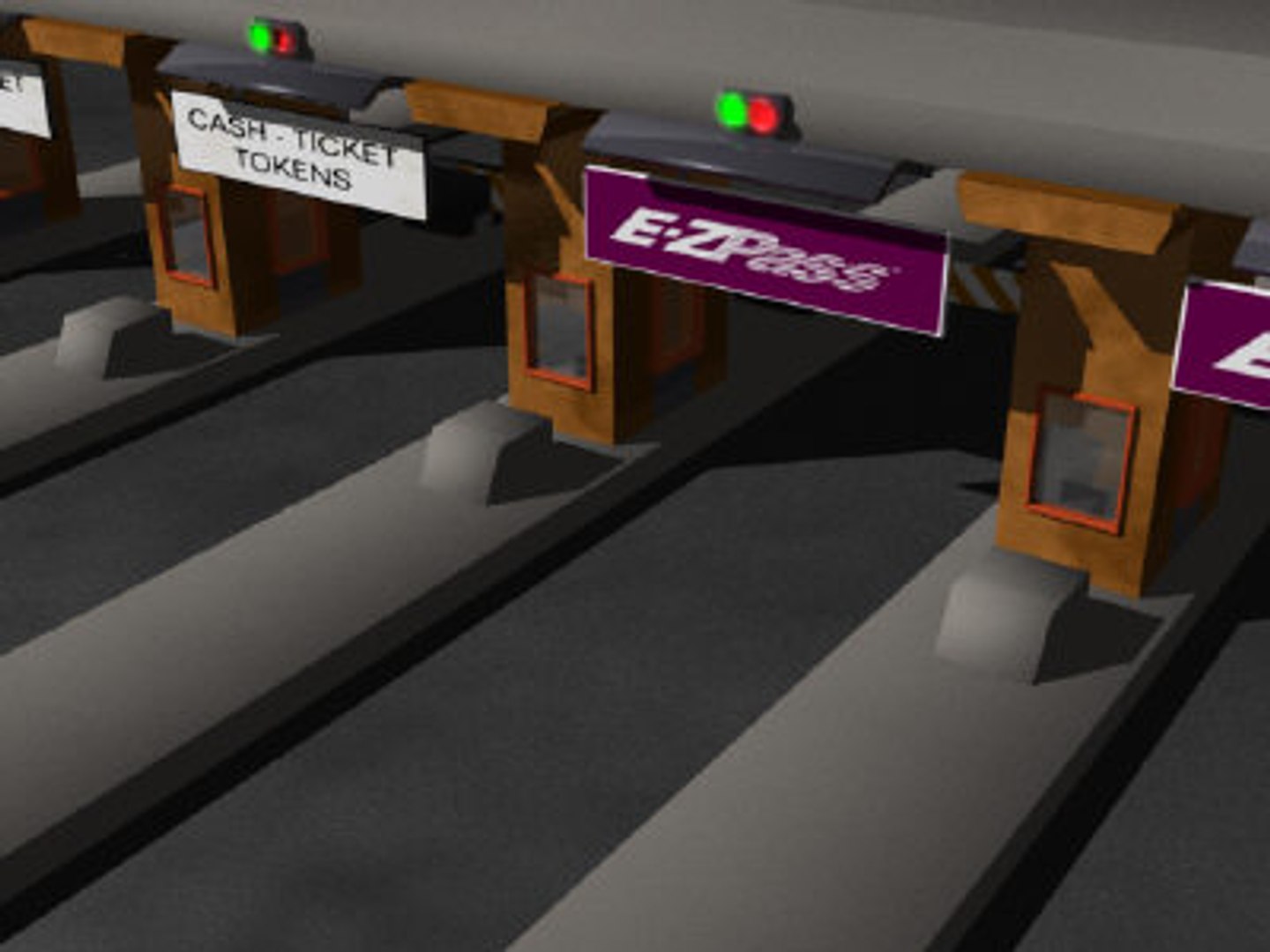 3d Toll Booth Tollbooth Model