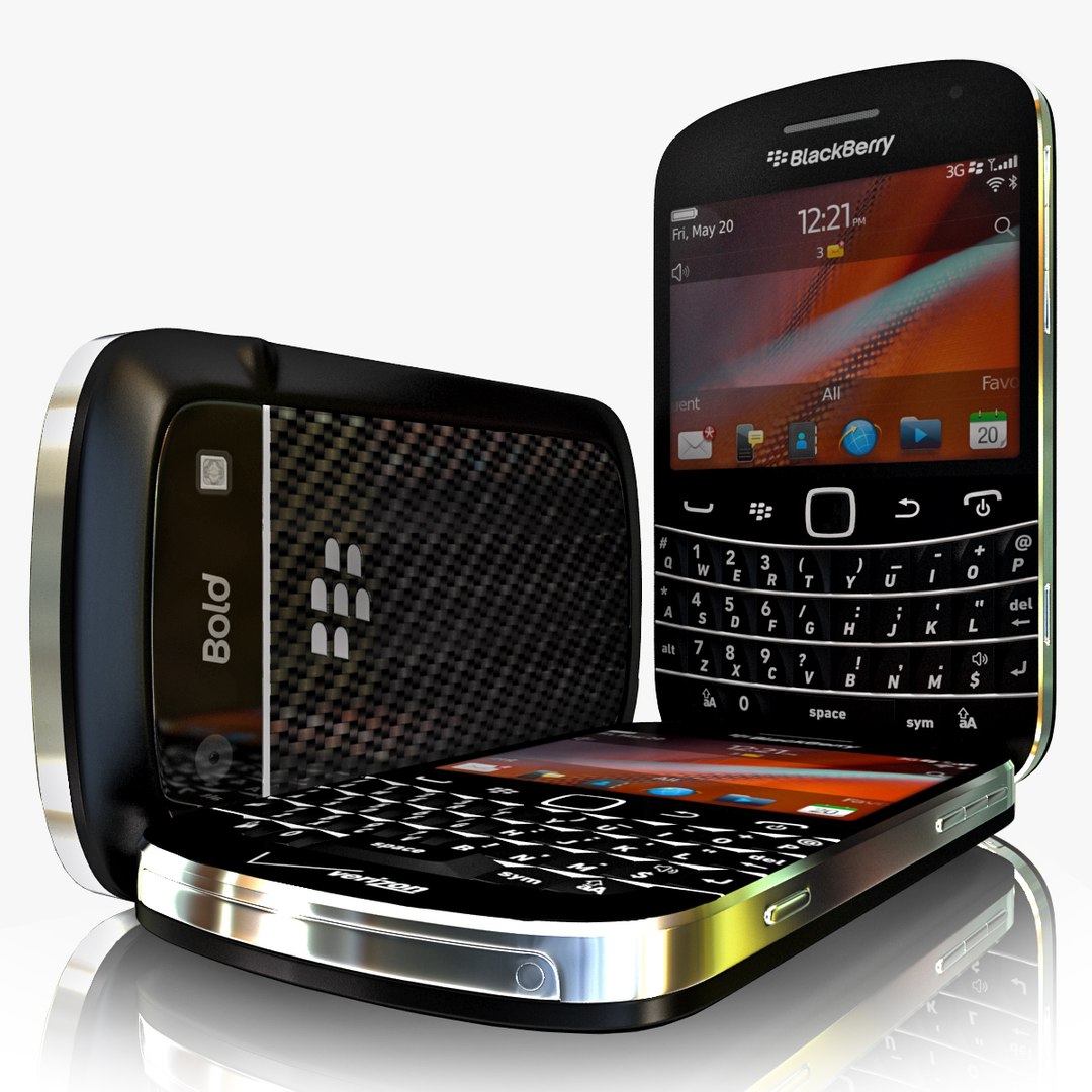 realistic blackberry bold 9930 3d model